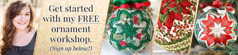 Make a perfect no sew quilted ornament (starting 5 minutes from now ...