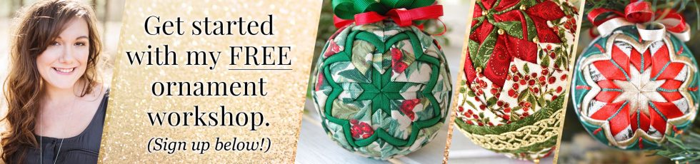 how to make a quilted fabric tree – The Ornament Girl
