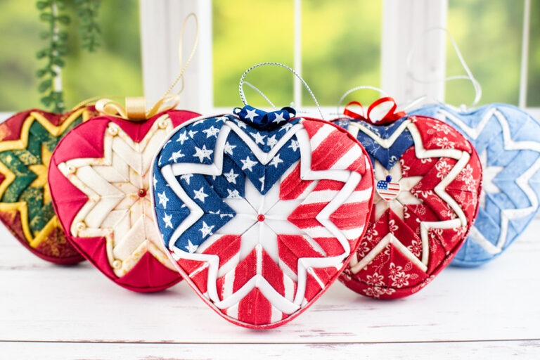 Flag Heart Pattern eBook & Video Tutorial – The Ornament Girl's Market