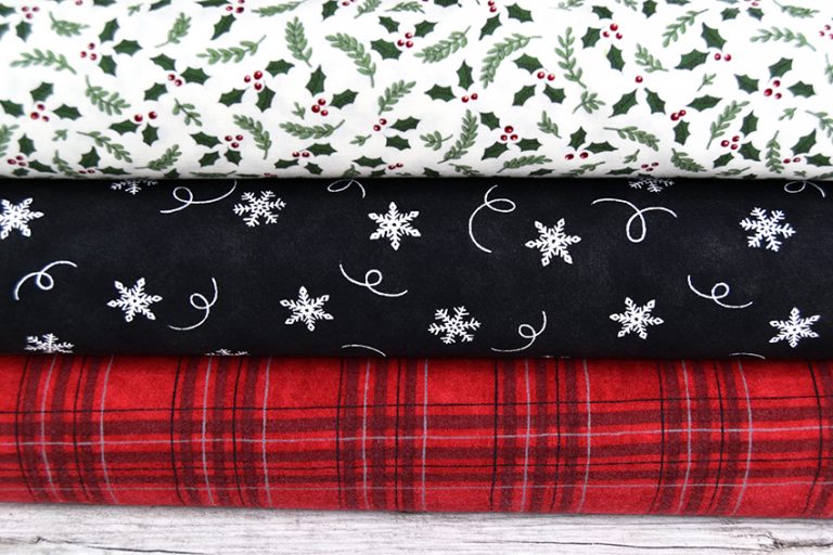 Moda Hearthside Holiday White Holly Fabric – By the Quarter Yard – The ...