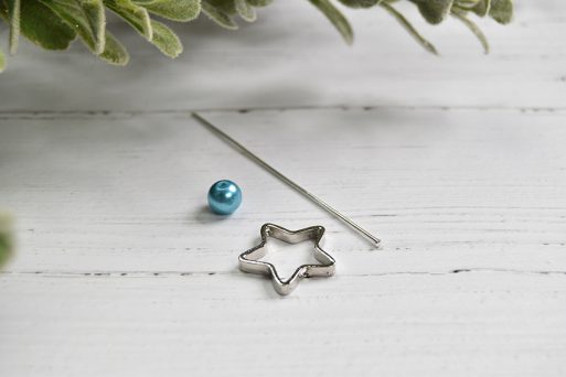 Tree Topper ‘Mini Kit’ – Silver Star, Metallic Turquoise Pearl, and ...