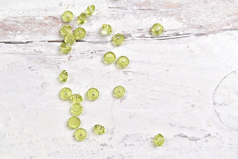 Olive Crystal Bead Set – 24 count – Small – The Ornament Girl's Market