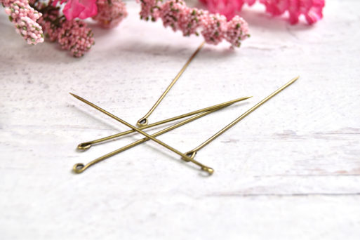 Custom Long Looped Pins for Quilted Ornaments – Bronze – Set of 5 – The ...