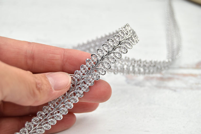 Metallic Silver Woven Gimp Trim – By the Yard – The Ornament Girl's Market