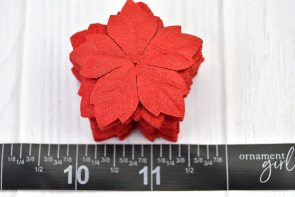 Red Paper Flower Poinsettias – 50 count – The Ornament Girl's Market